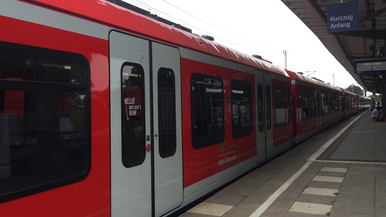 S-Bahn Hamburg: Ausfahrt einer ET 490 Doppeltraktion als S21 in ...