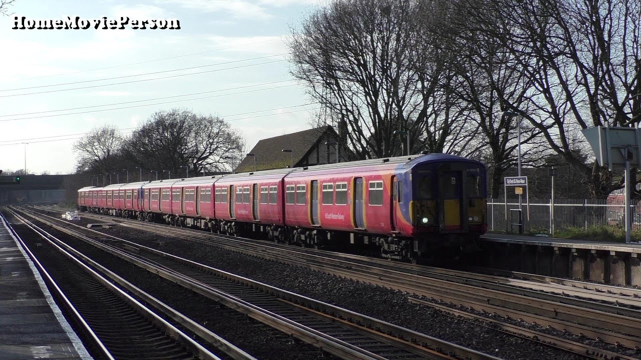 Byfleet & New Haw Station 02.02.2019 - YouTube