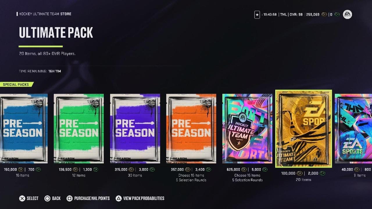 NHL 24 2x ultimate pack opening + mini ultimate pack Leafs - YouTube