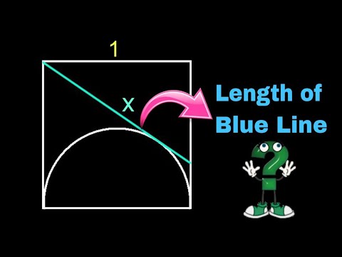 Find Length of Blue Line X? | Olympiad Geometry Questions - YouTube