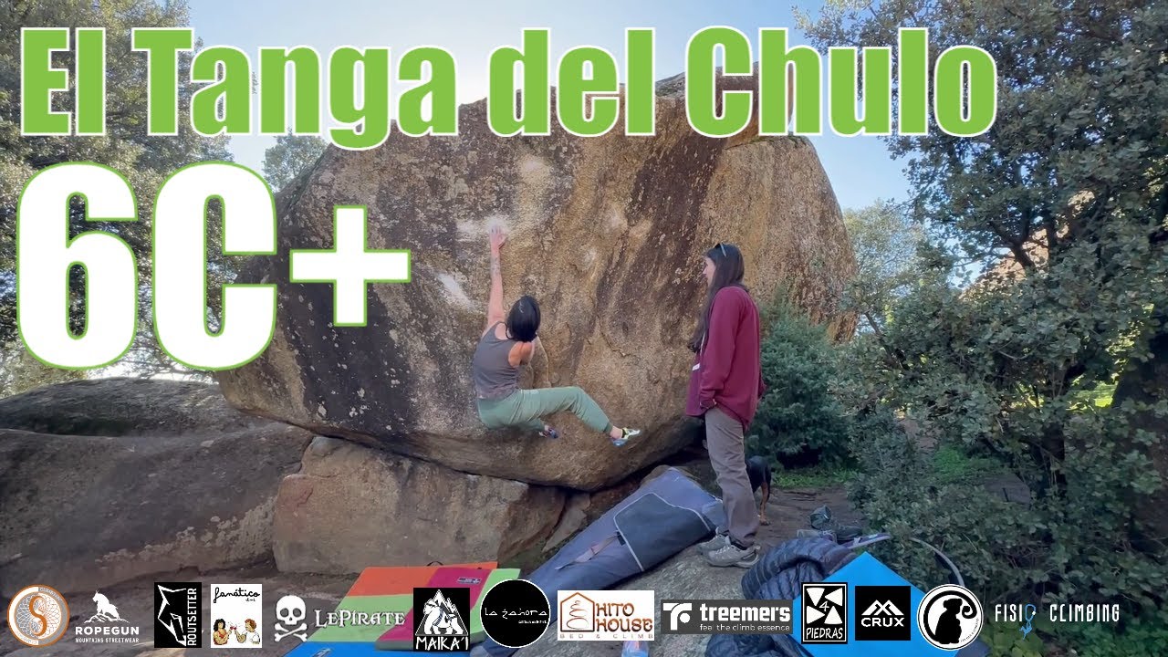 El Tanga del Chulo 6C+ | La Pedriza Boulder | Sector Dehesa Central ...