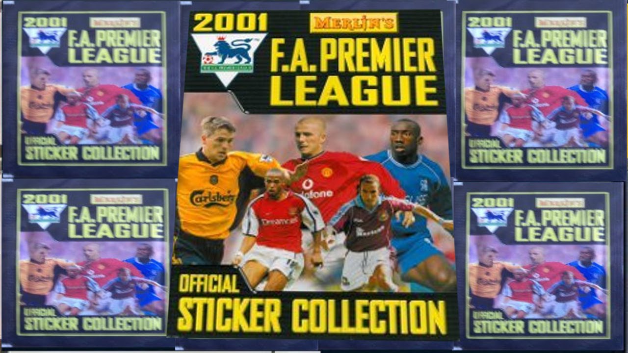 MERLIN'S | FA PREMIER LEAGUE 2001 STICKER ALBUM | 100% - YouTube