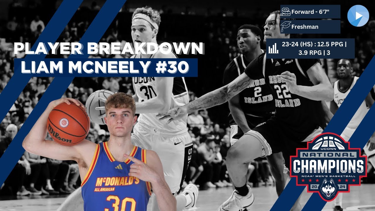 UConn Men's Basketball Player Breakdowns: Liam McNeely - YouTube