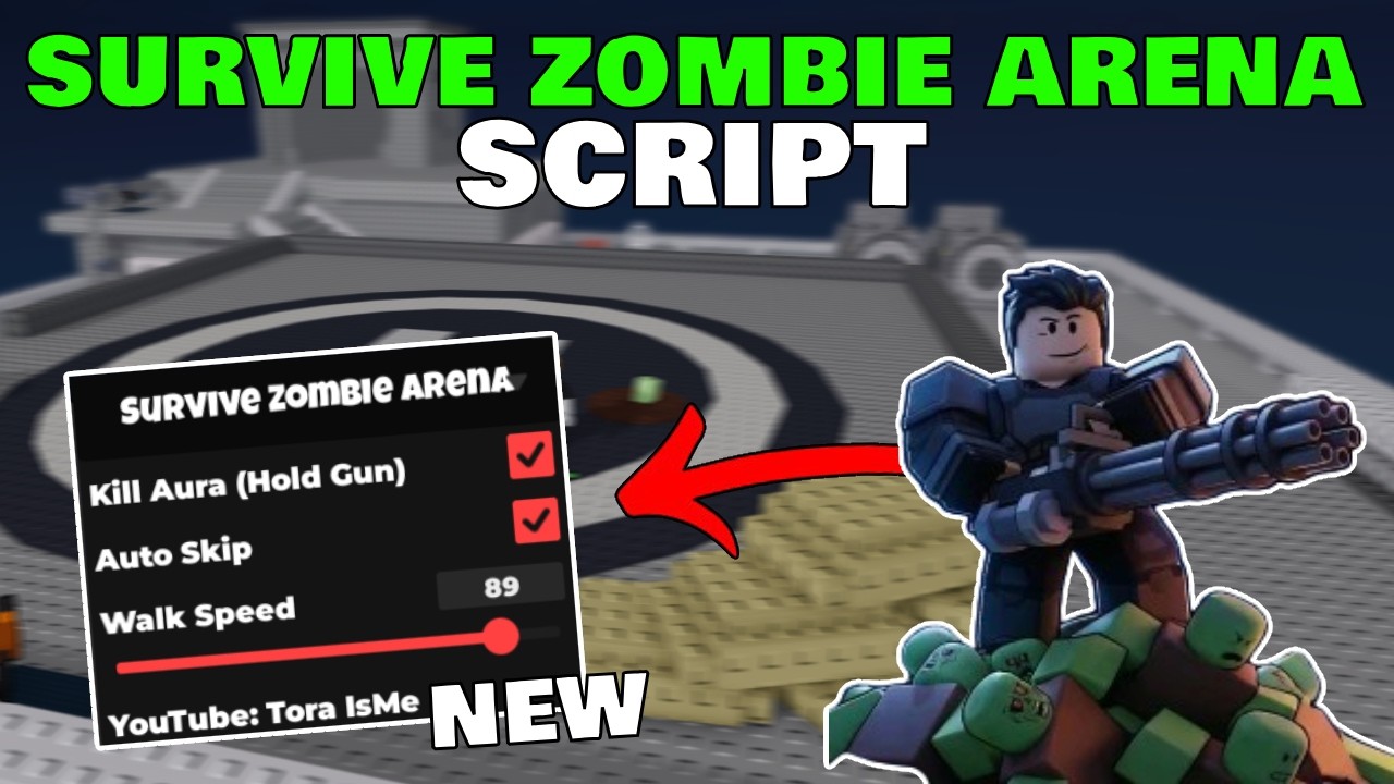 Survive Zombie Arena Script [No Key] AutoFarm,Kill Aura,AutoSkip and ...