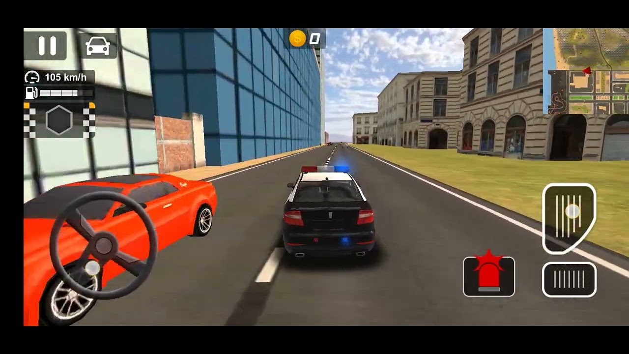police game Cop simulator Driver game play. upload video gam 735 - YouTube
