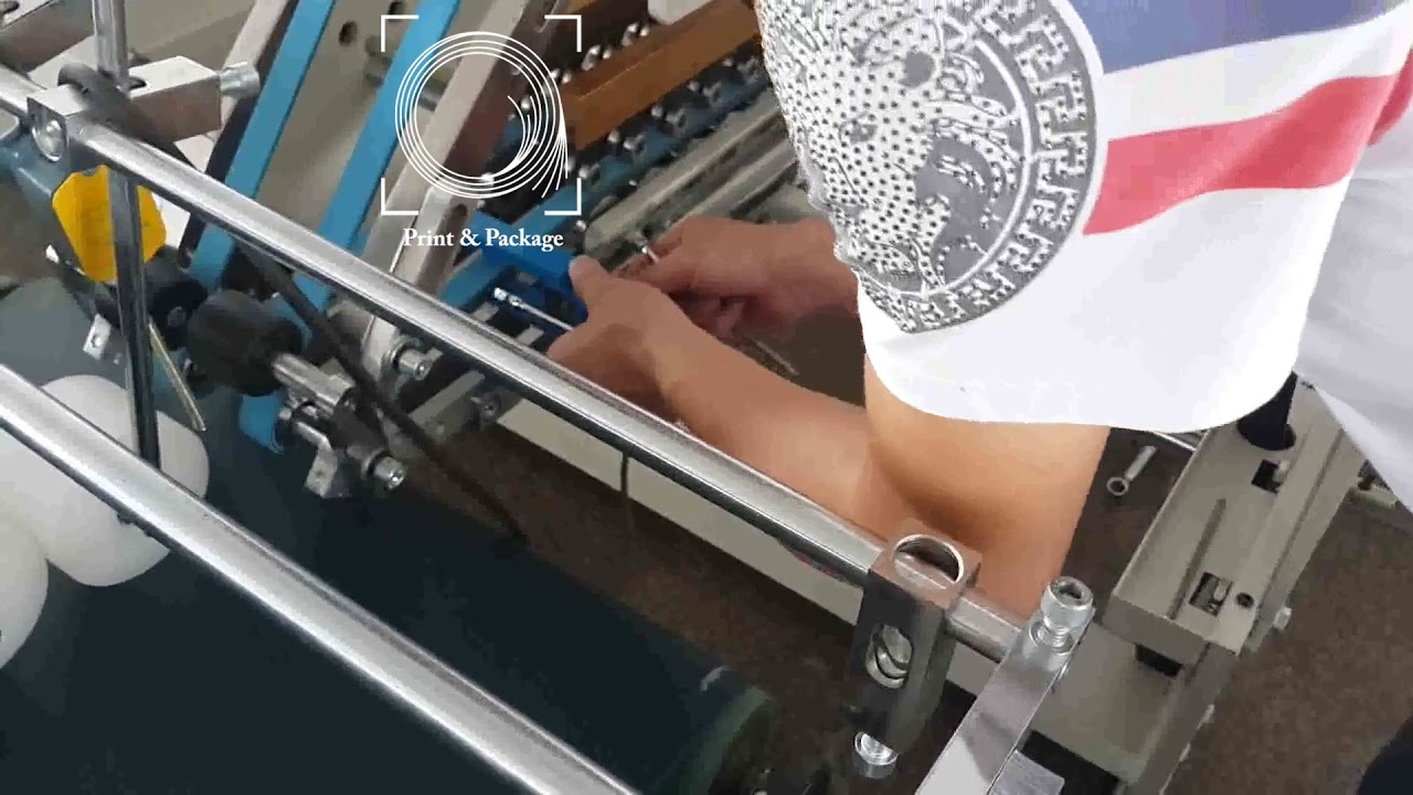 Настройка фотодатчика на фальцевально склеивающей линии GDHH - YouTube