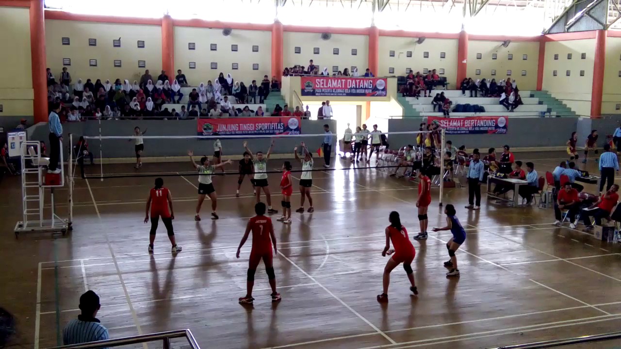Kejurnas pplp voli indoor.. Jateng vs ragunan 2016 - YouTube