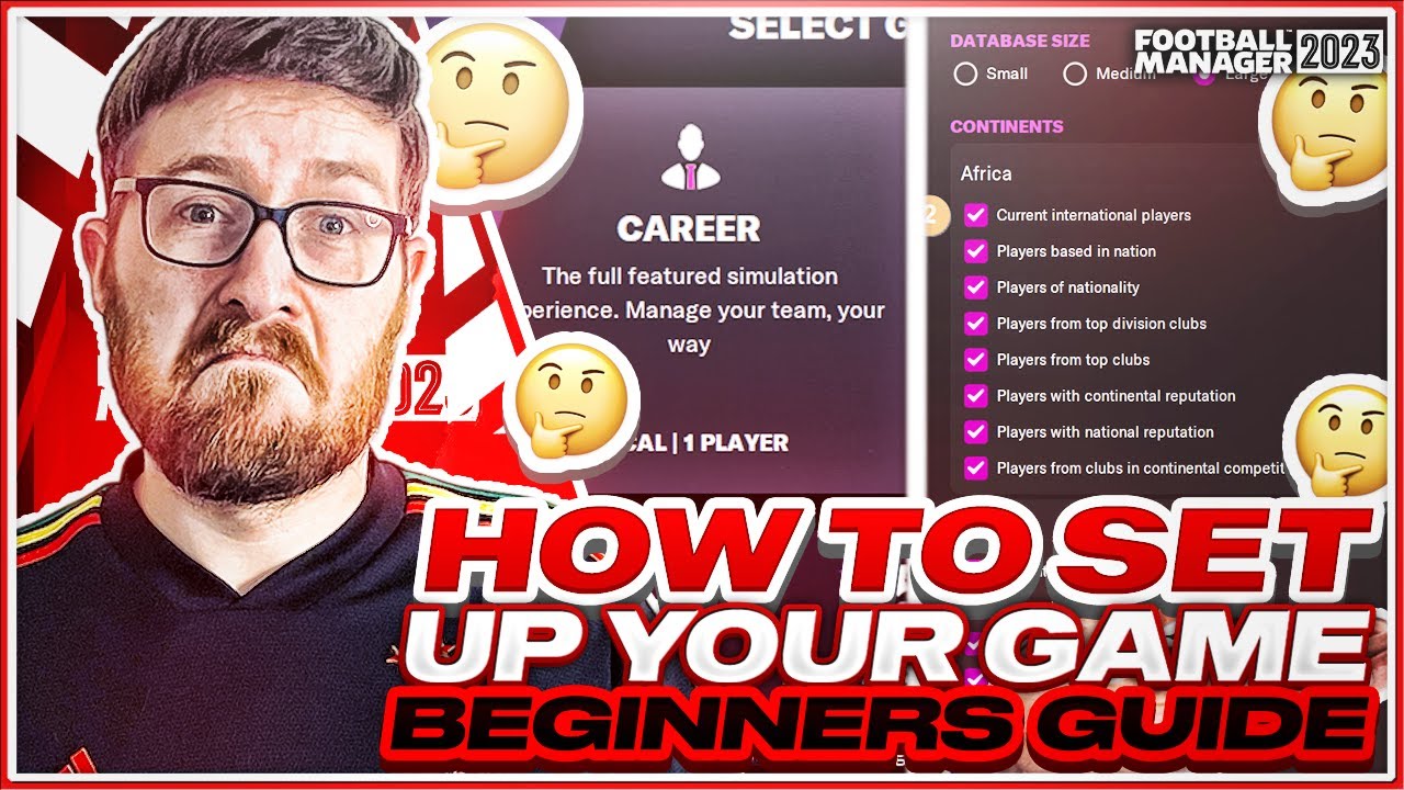 HOW TO SET UP YOUR FOOTBALL MANAGER GAME!!! - FM23 - YouTube
