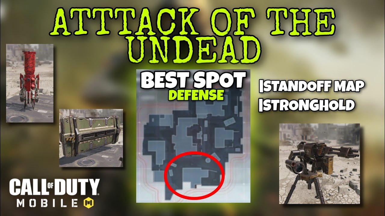 BEST SPOT DEFENSE | Attack Of The Undead | Cod Mobile | STANDOFF MAP ...