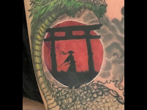 5 MIN. TIME LAPSE SELF TATTOO SESSION. ( HIZLI ÇEKİM DÖVME VİDEOSU )