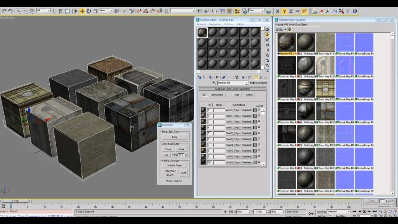MatEditor 3dMax Script - YouTube