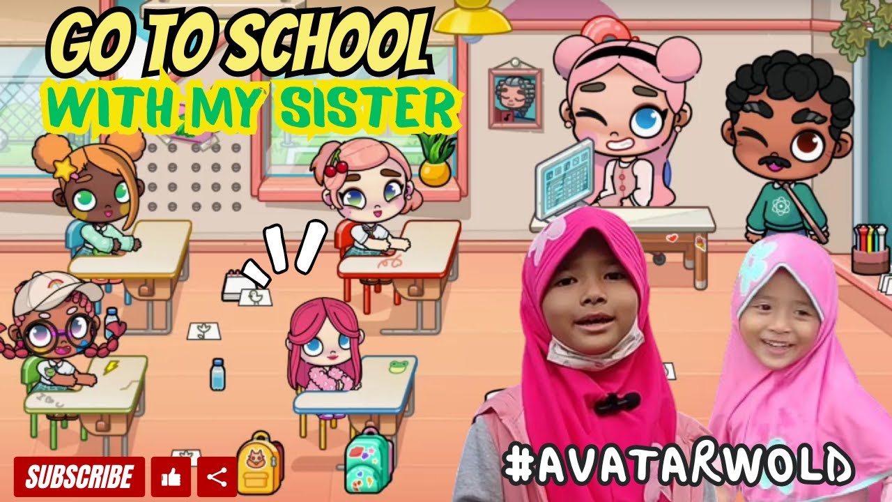 AVATAR WORLD DRAMA | GO TO SHOOL WITH MY SISTER #pazu #avatarworld # ...