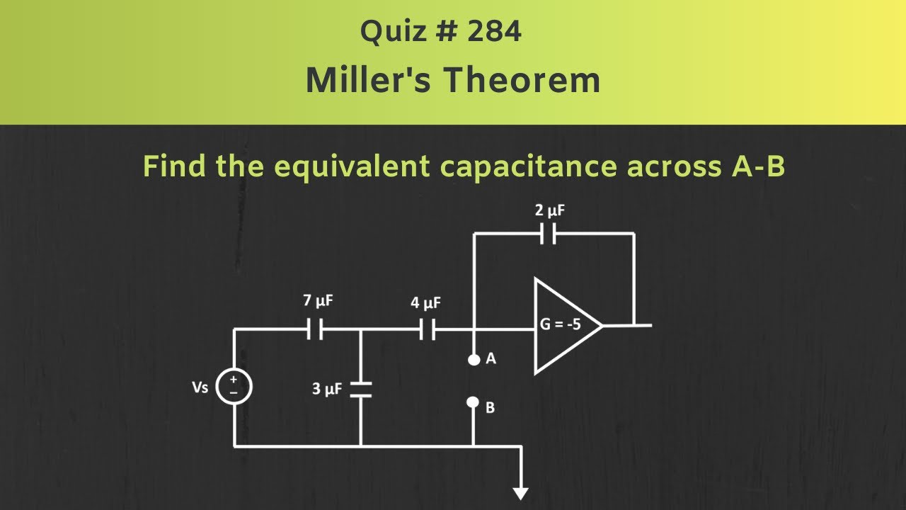 Miller's Theorem Solved Problem | Quiz # 284 - YouTube