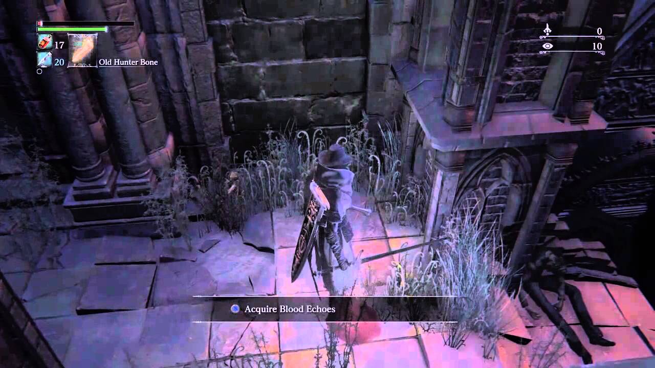 Bloodborne - Upper Cathedral Ward key and laser guy - YouTube