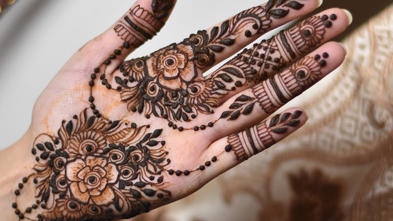 Quick and easy mehendi bunches | Eid Henna design - YouTube