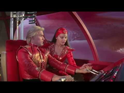 Flash Gordon 1980 Princess Aura flying lessons