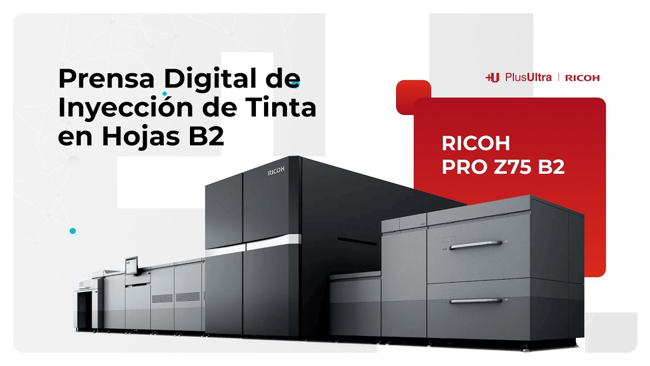 ¡Revoluciona tu producción con la nueva RICOH PRO Z75! - YouTube