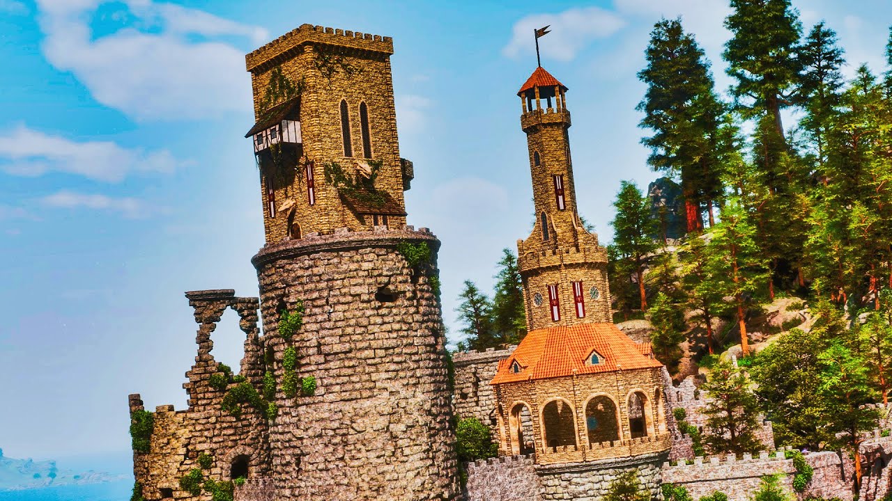 How To Rebuild the Redwood Castle Ruins on Ragnarok | Castle Towers ...