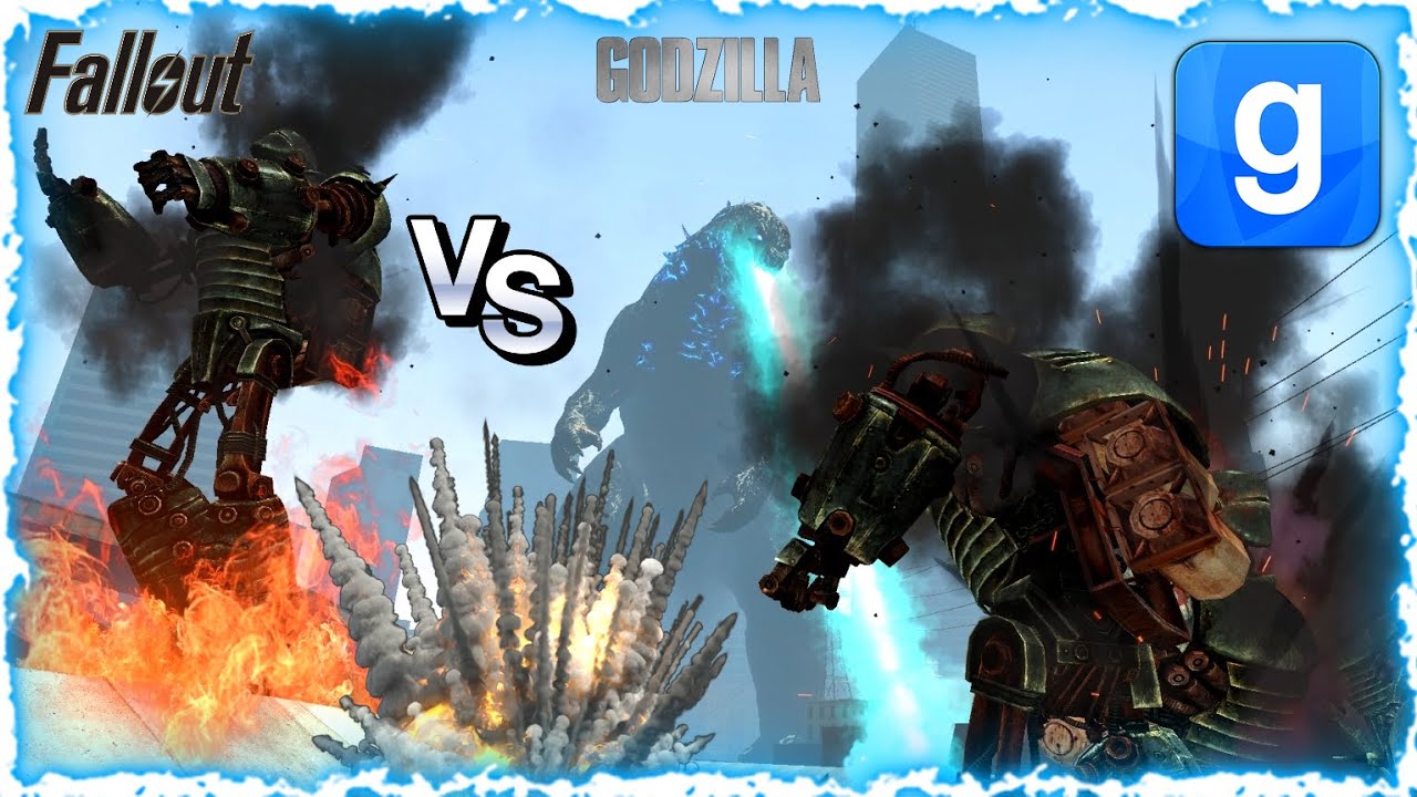 Godzilla VS Fallout Liberty Prime Fight Garry's Mod - YouTube