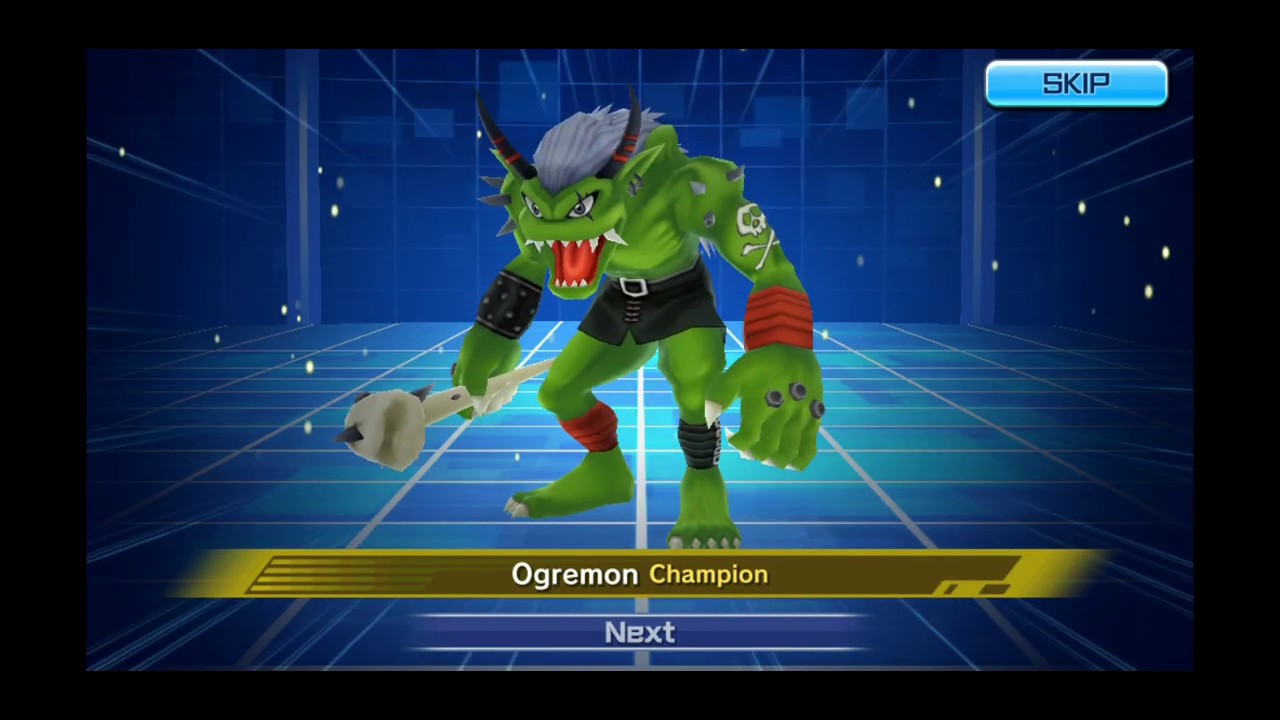 [Digimon ReArise] Training: Digivolution - Tsunomon to Ogremon ...