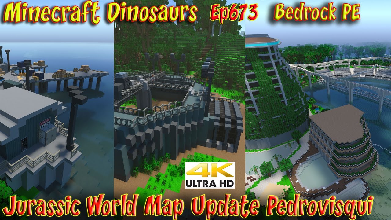 Jurassic World Map by Pedrovisqui Company Showcase 4K60FPS Minecraft ...