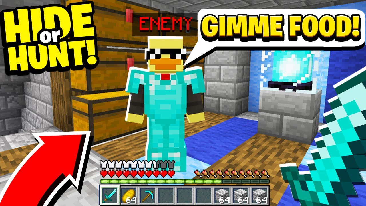 my Minecraft Enemies FOUND my SECRET BASE but they only want FOOD ...