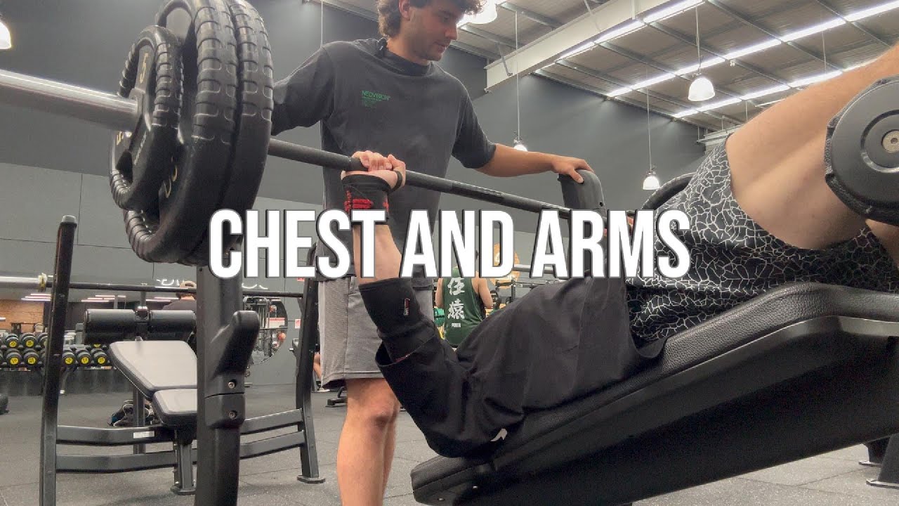 Chest and Arms ( Day 1 Bulk ) - YouTube