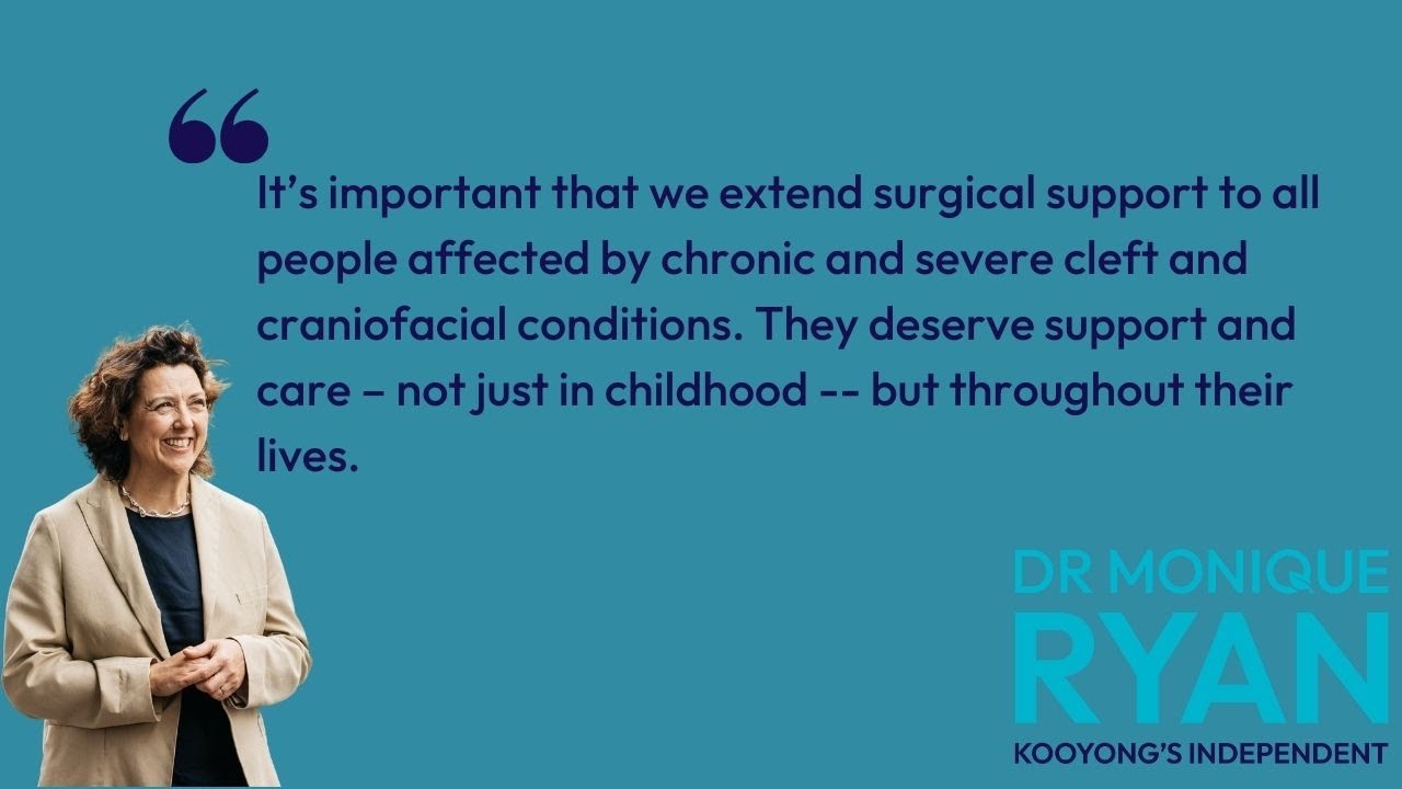 Dr Monique Ryan MP, Cleft and Craniofacial HCA - YouTube