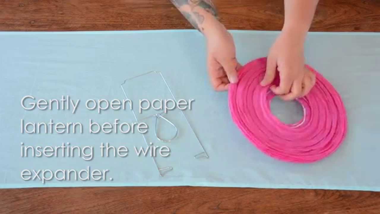 How To Assemble Paper Lanterns - YouTube