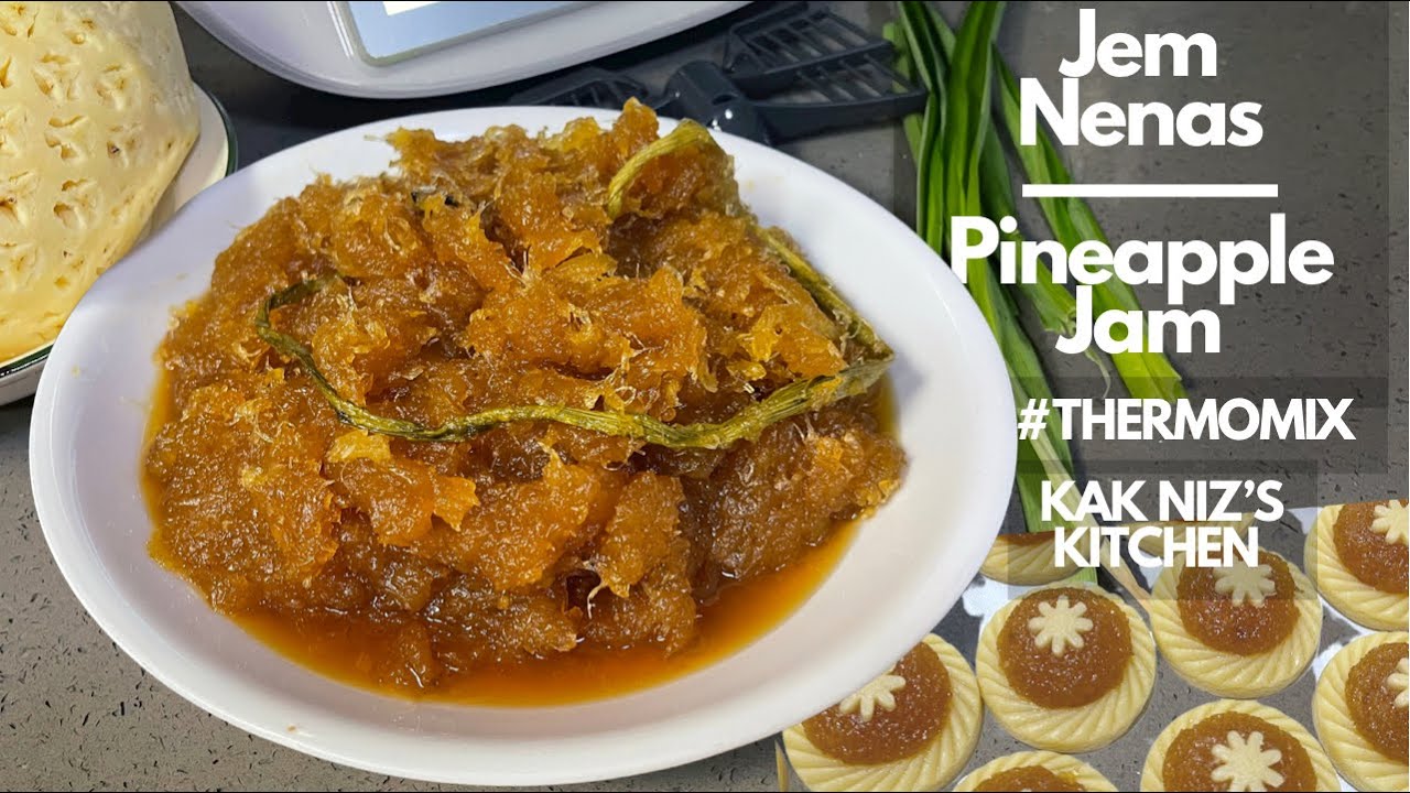 Memasak jem nenas inti kuih tart dalam #Thermomix cooking pineapple ...