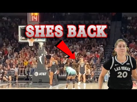 🚨 Las Vegas Rookie Kate Martin Finally Back On The Court After Her ...