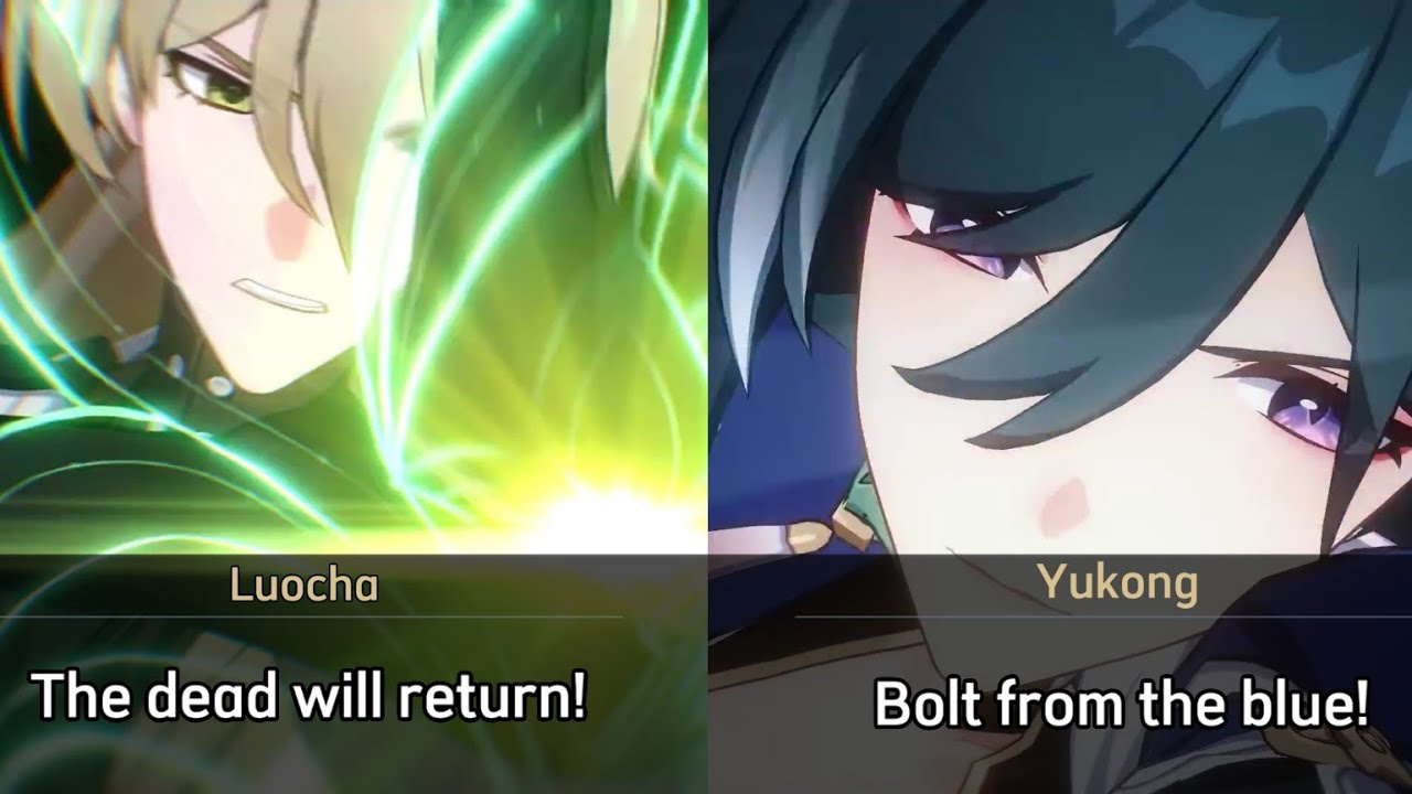 Luocha and Yukong Ultimate Normal Speed Vs Speed Up - Honkai Star Rail ...