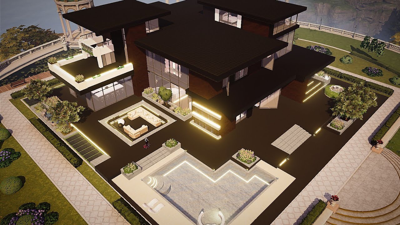 [HOUSE TOUR] Modern Mansion - using Advanced Build Mode - Life Makeover ...