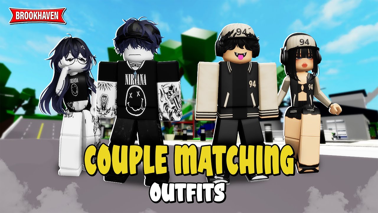 COUPLE MATCHING OUTFIT IDEAS In Brookhaven W/ID - Roblox - YouTube