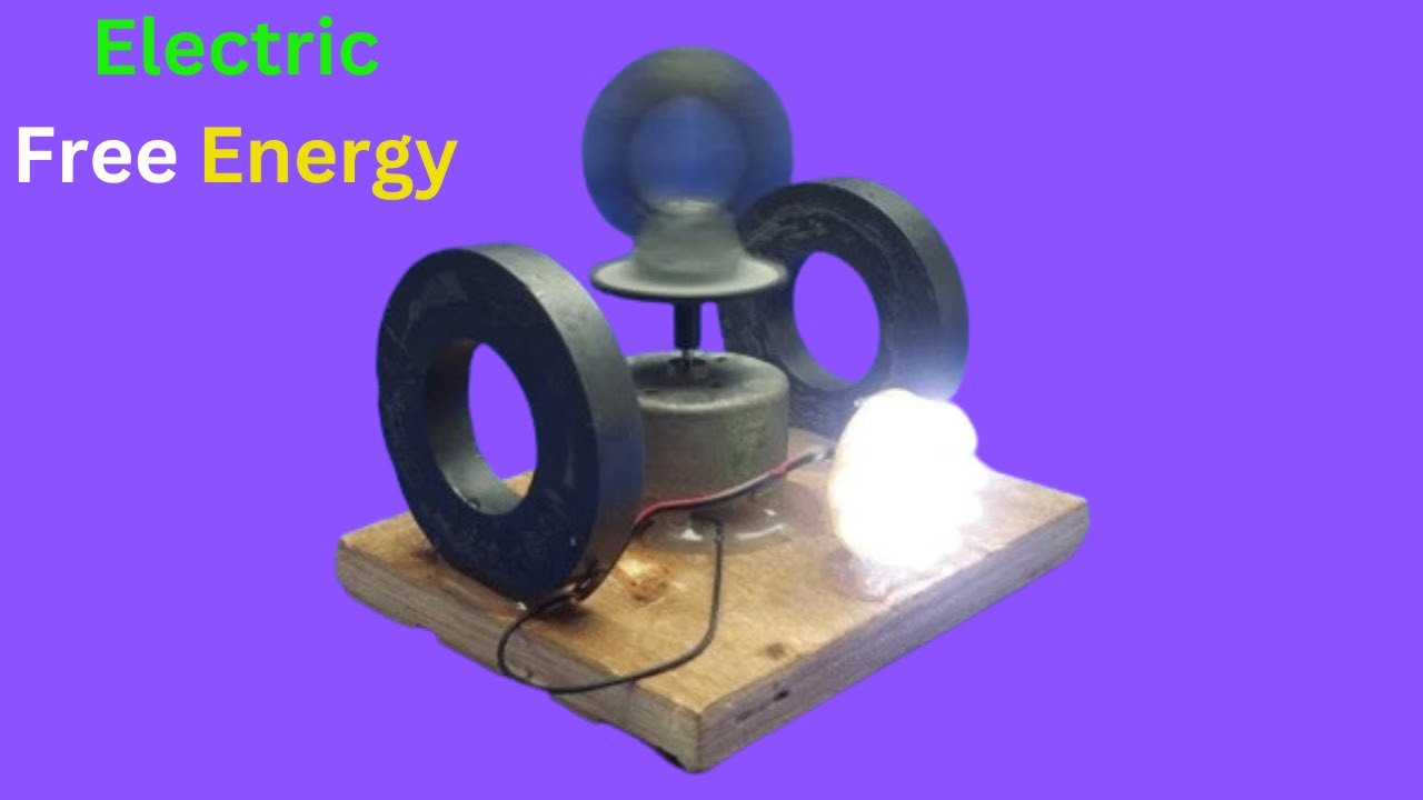 How To Make Electric Free Energy Light Bulb Generator With Magnets And ...