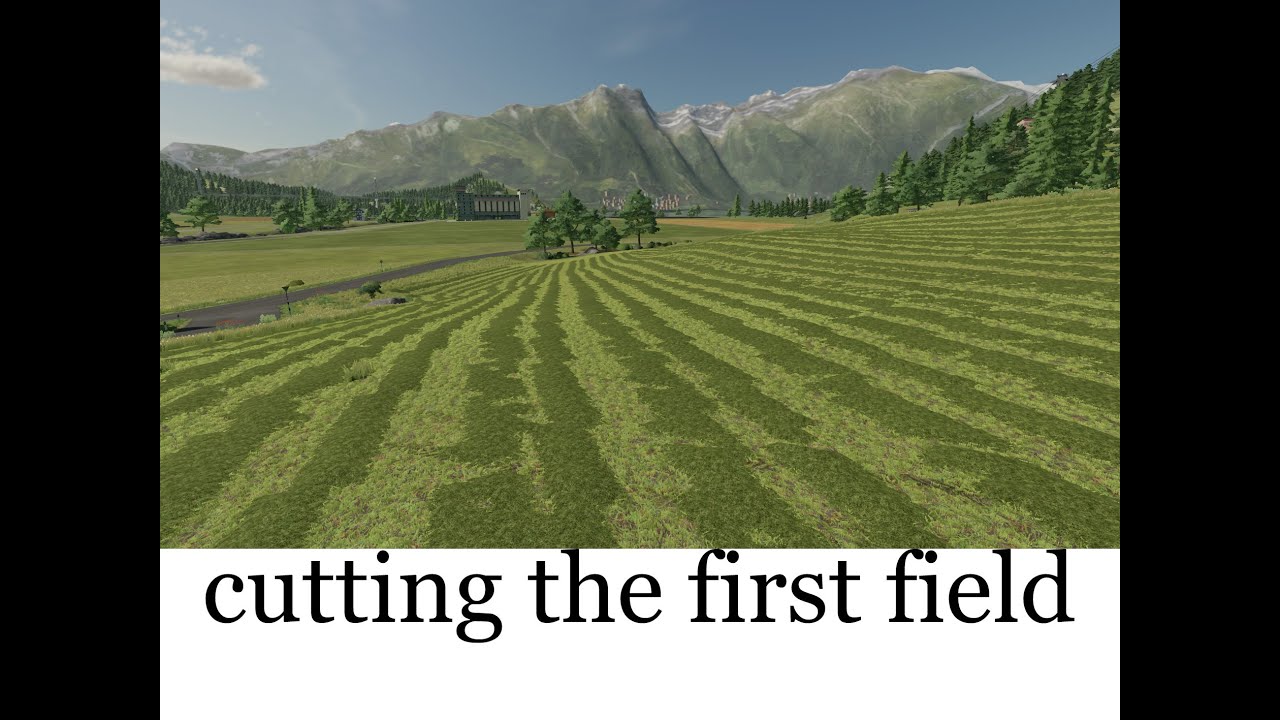 Part 1 cutting the fields - YouTube