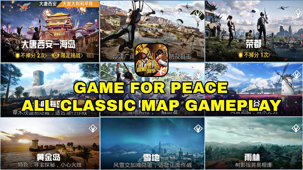 Game For Peace All Classic Map Gameplay | New Update Map | Full ...