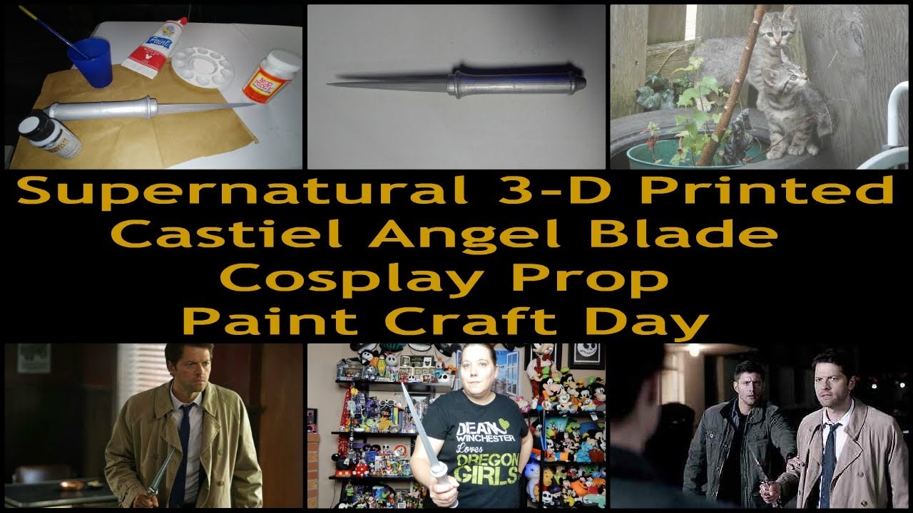 Supernatural 3 D Printed Castiel Angel Blade Cosplay Prop Paint Craft ...