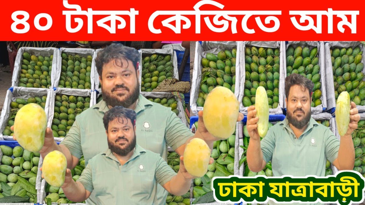 ৪০ টাকা ৫০ টাকা কেজিতে আম | রূপালী আম ৭০ টাকায় | Mango wholesale market dhaka Jatrabari | Mango ...