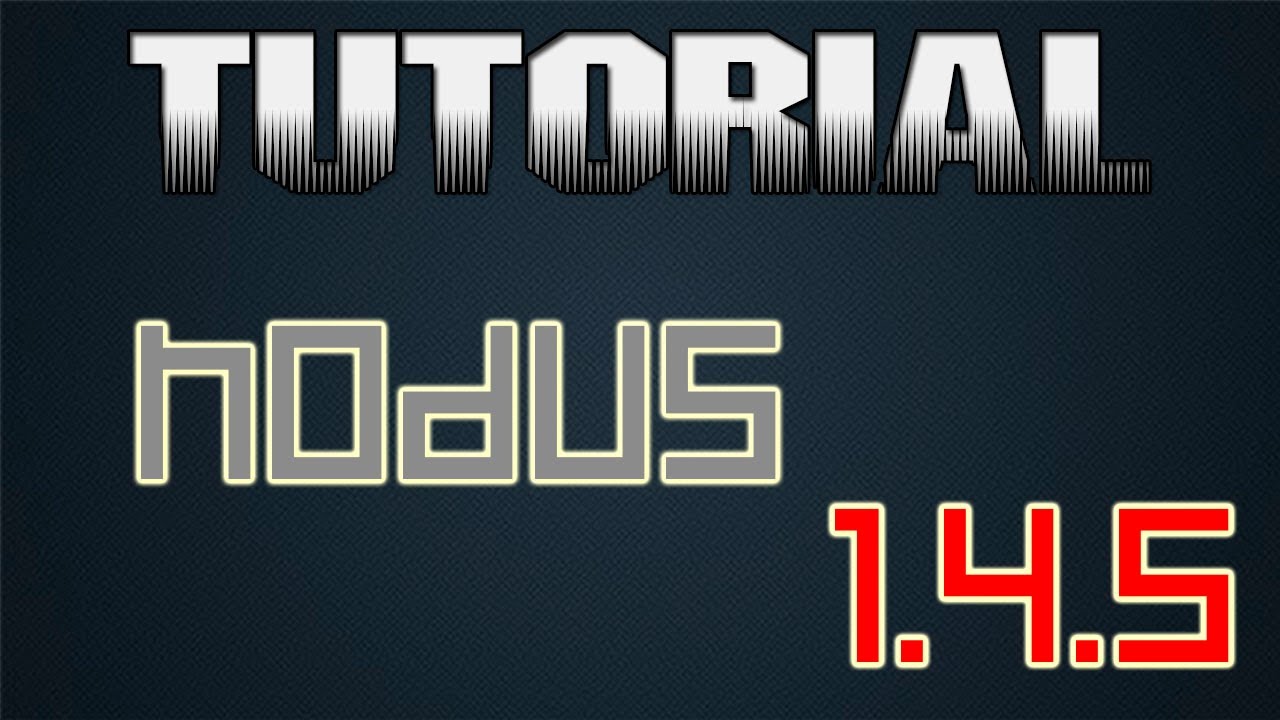 MINECRAFT MOD/HACK | Nodus 1.4.5 - YouTube