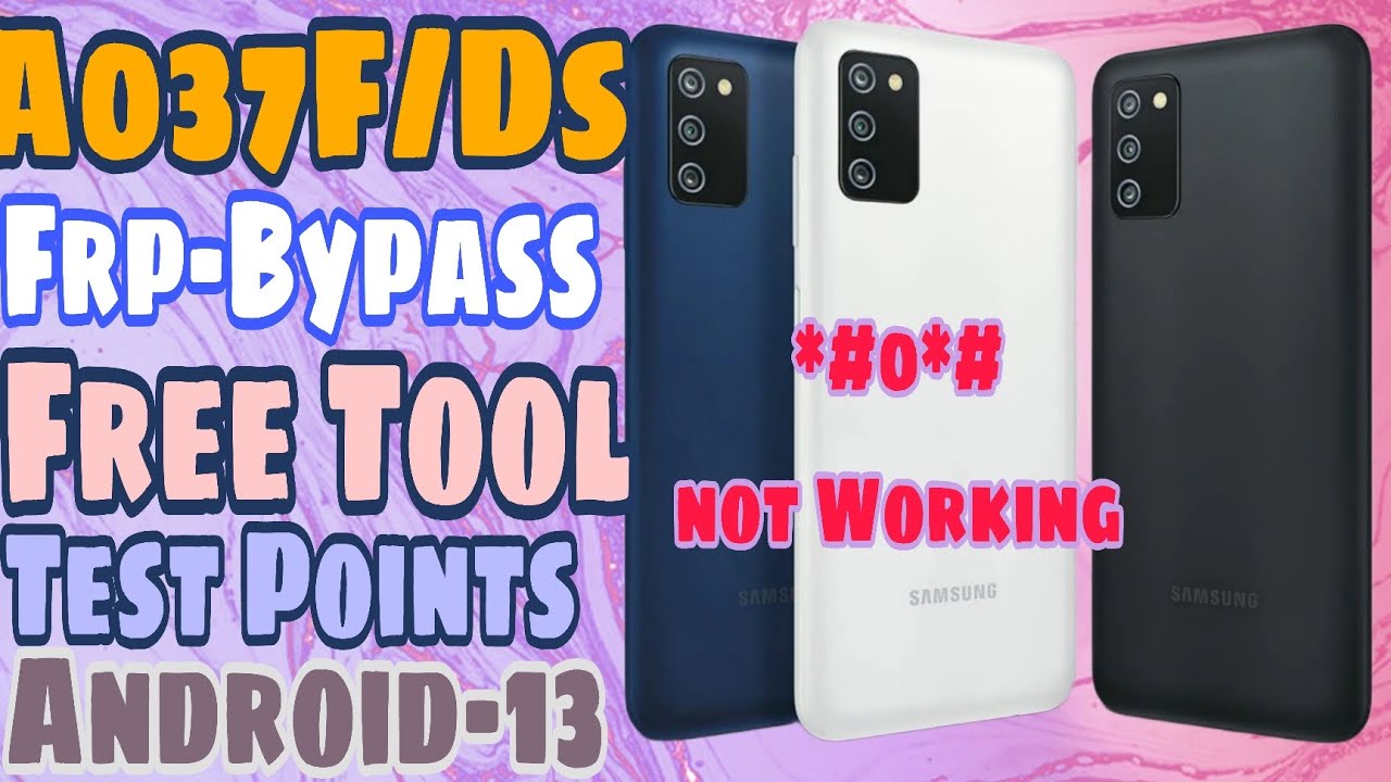 A03s Frp Android 13 With Free Tool - YouTube