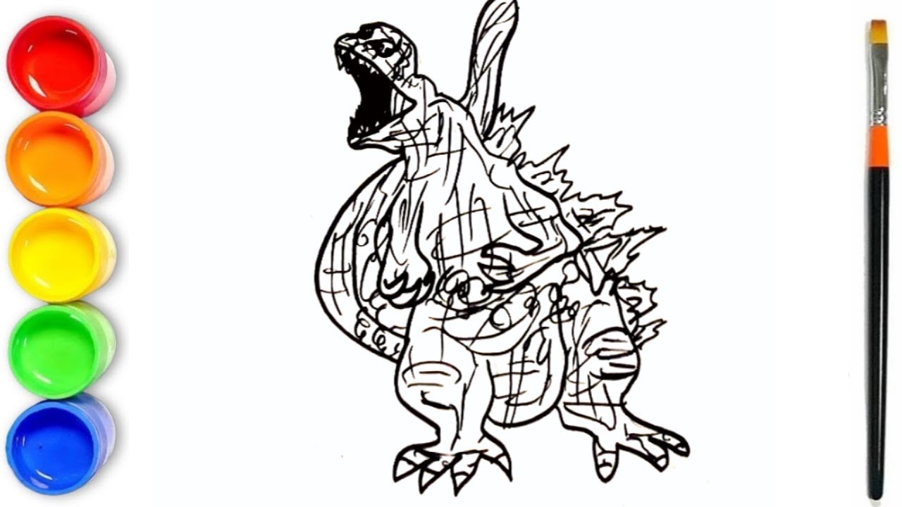 How to draw Shin Godzilla Full Body - YouTube