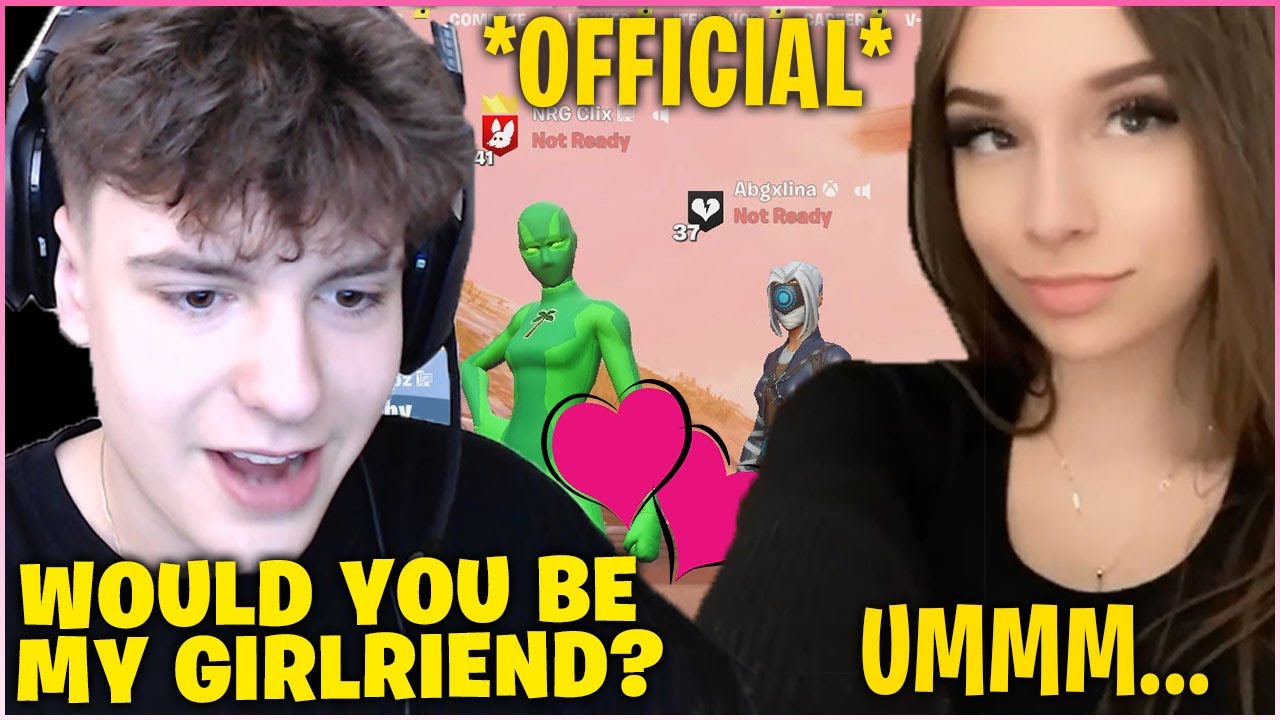 CLIX FINALLY Ask LINA To Be His GIRLFRIEND On Live Stream! (Fortnite ...