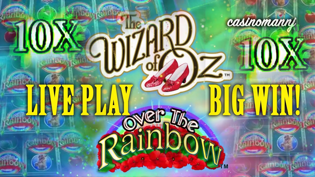 BIG WIN! - WIZARD OF OZ - OVER THE RAINBOW! More, More, More!!! - Casinomannj - YouTube