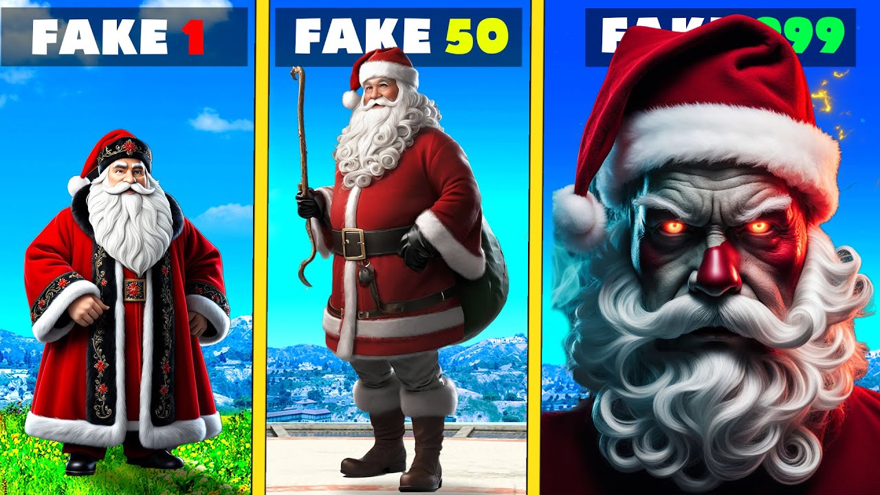 Fake SANTA CLAUS vs Real SANTA CLAUS in GTA 5 Story Mode - YouTube