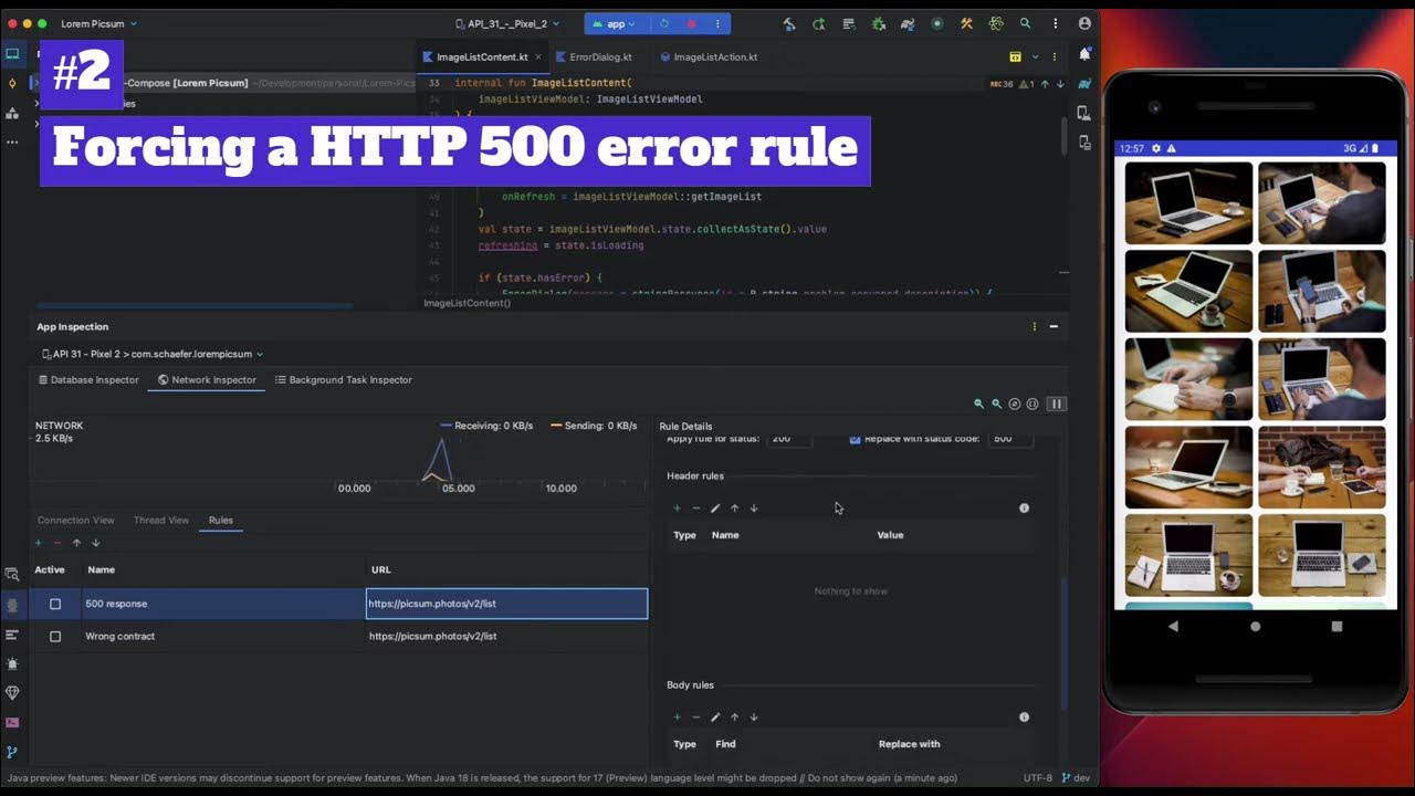Using Android Studio Network Inspector Rules - YouTube