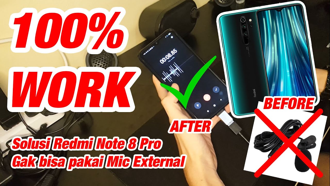 Cara Mengatasi Masalah Mic Eksternal Xiaomi Redmi Note 8 Pro - YouTube