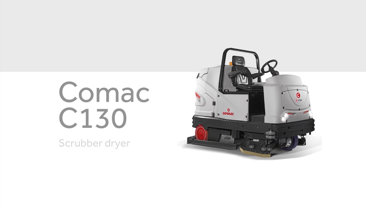 Comac C130 scrubber dryer - Taymec - YouTube