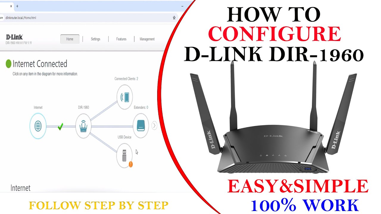 D-Link Router Configuration in Minutes || D-Link Dir-1960 - YouTube