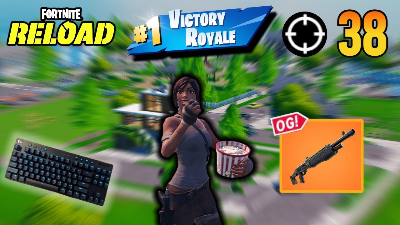 OG Fortnite Reload | "Lara Croft" High Kill Win Gameplay | Keyboard ...